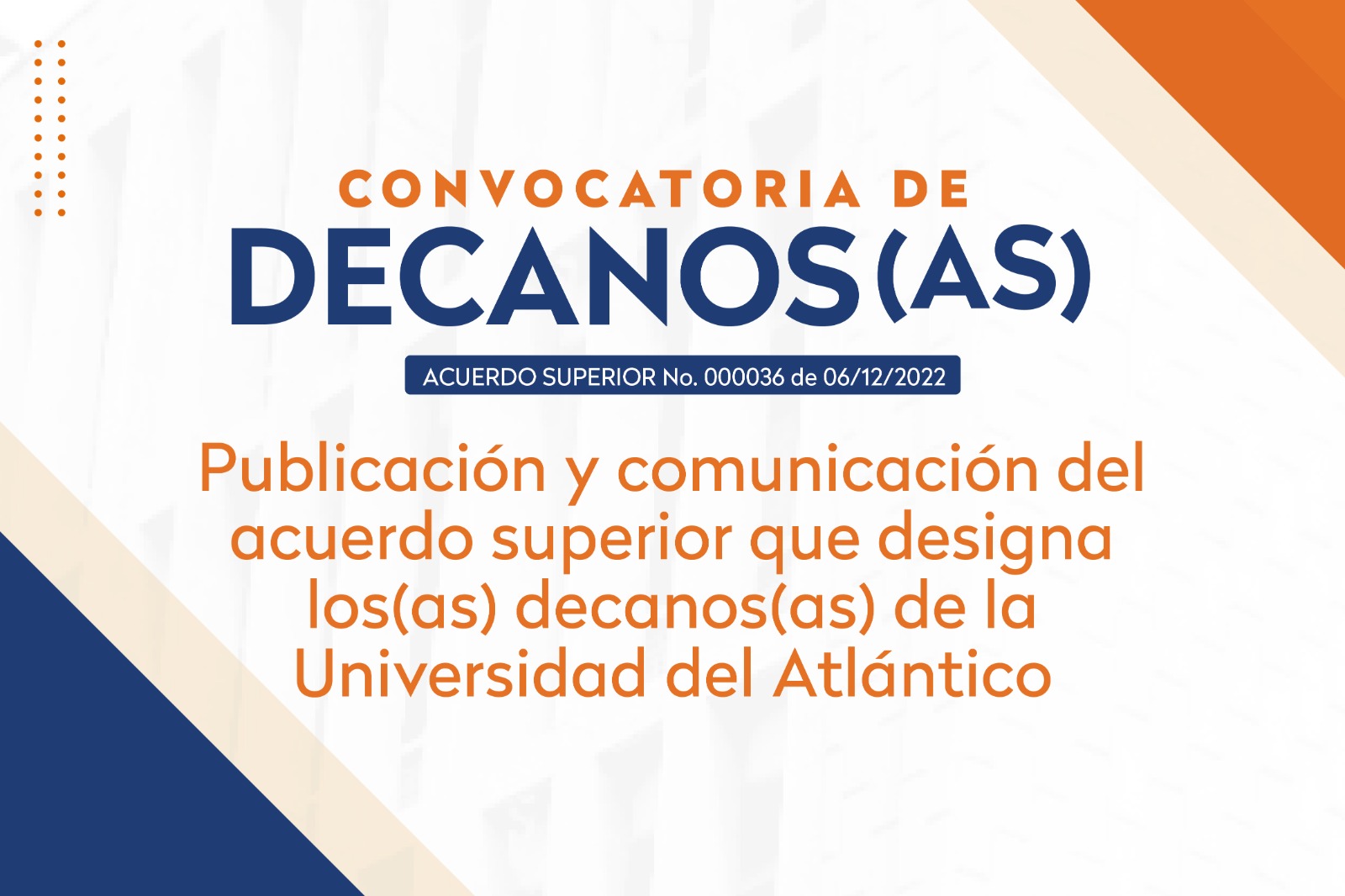 Uniatlántico designó nuevos decanos - Universidad del Atlántico