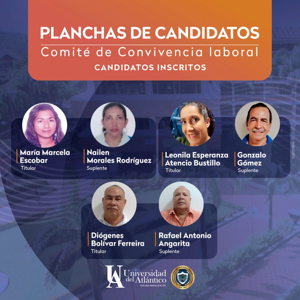 Planchas de candidatos a representantes de trabajadores para el Comité ...